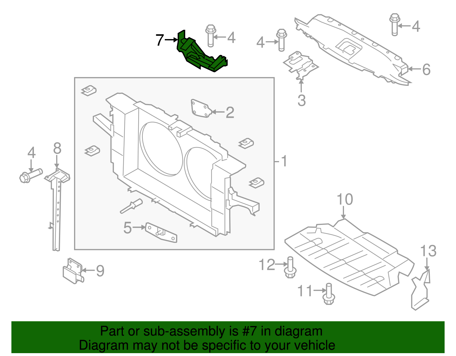 2008-2015 Infiniti Headlamp Bracket 62560-JL00A | Faulkner Infiniti of Willow Grove