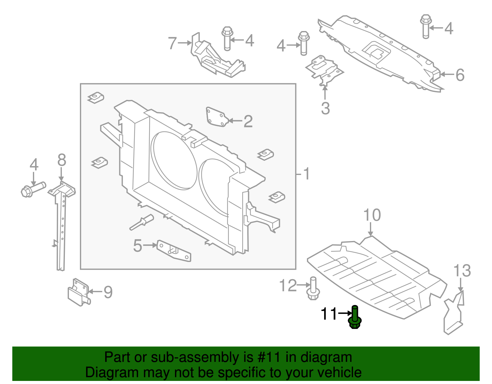 2002-2020 Infiniti Under Cover Screw 01456-00691 | Infiniti of Orland Park