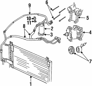 1994-1997 Dodge Liquid Line 55035820 | TascaParts.com