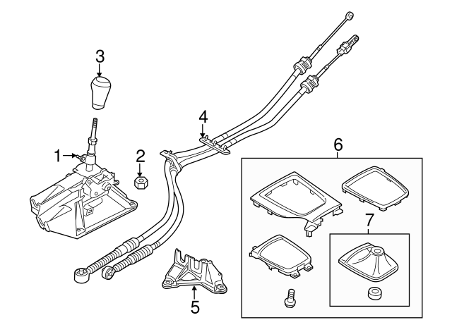 2014-2018 Mazda 3 Gear Shift Assembly BJS7-46-100A | RealMazdaParts.com