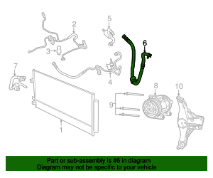 2015-2018 Mopar AC Line 68417974AA | TascaParts.com