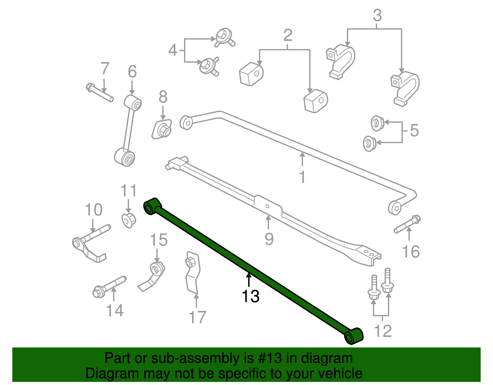 2005-2014 Ford Mustang Track Arm Assembly 5R3Z-4264-AA | OEM Parts Online