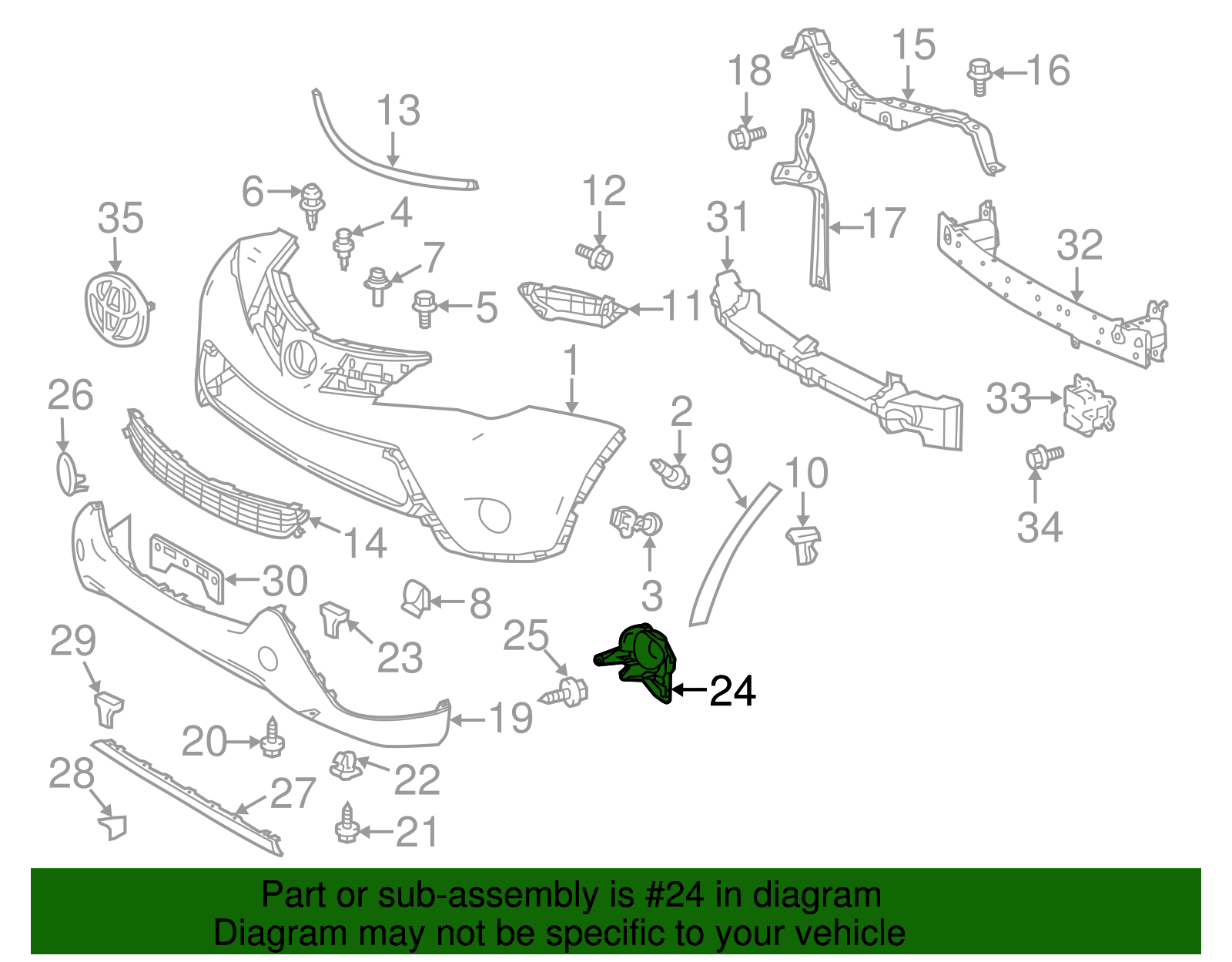 2013-2015 Toyota RAV4 Hole Cover 52127-0R080 | Toyota Parts Center