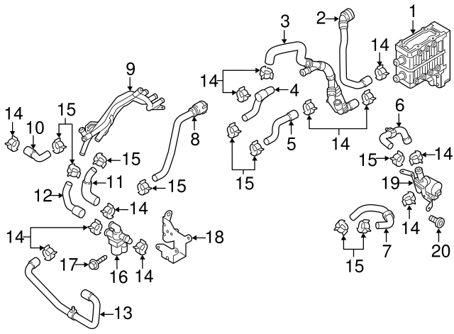 Audi OEM HVAC Heater Control Valve Solenoid Part# 5Q0-906-457-C | OEM ...