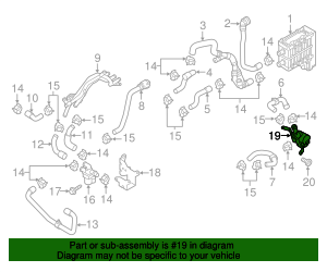 5Q0-121-671-F - Valve 2016-2018 Audi A3 Sportback e-tron | Audi OEM Parts