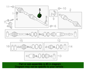 2012-2024 Mazda Bearing F2A1-25-155 | OEM Parts Online