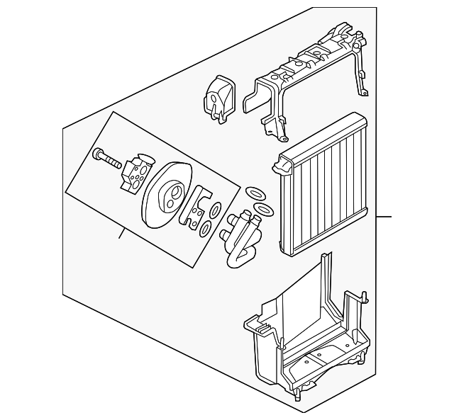 4H1-820-023 - Evaporator Assembly 2011-2018 Audi | Audi OEM Parts
