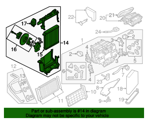 4H1-820-023 - Evaporator Assembly 2011-2018 Audi | AutoNationParts.com