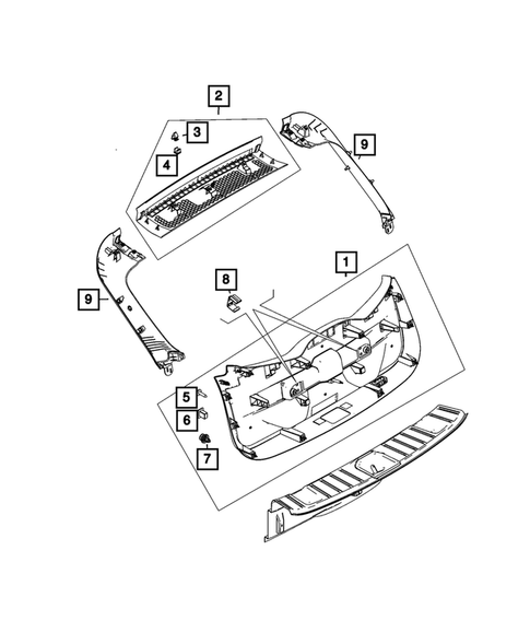 Liftgate Panel and Scuff Plate for 2025 Dodge Hornet | Mopar eStore