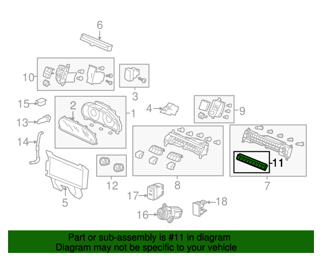 79503-TA0-C02ZC - Button 2012-2015 Honda Crosstour | Honda Parts Online