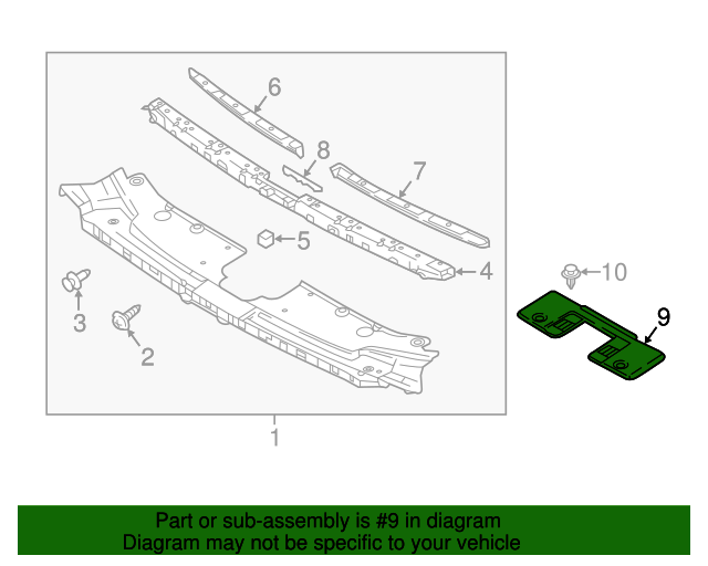 2016-2024 Mazda Seal Plate TK48-56-381 | RealMazdaParts.com