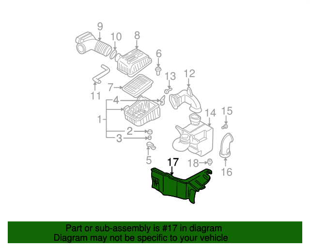 28220-2D002 - Air Shield 2001-2003 Hyundai Elantra | AutoNationParts.com