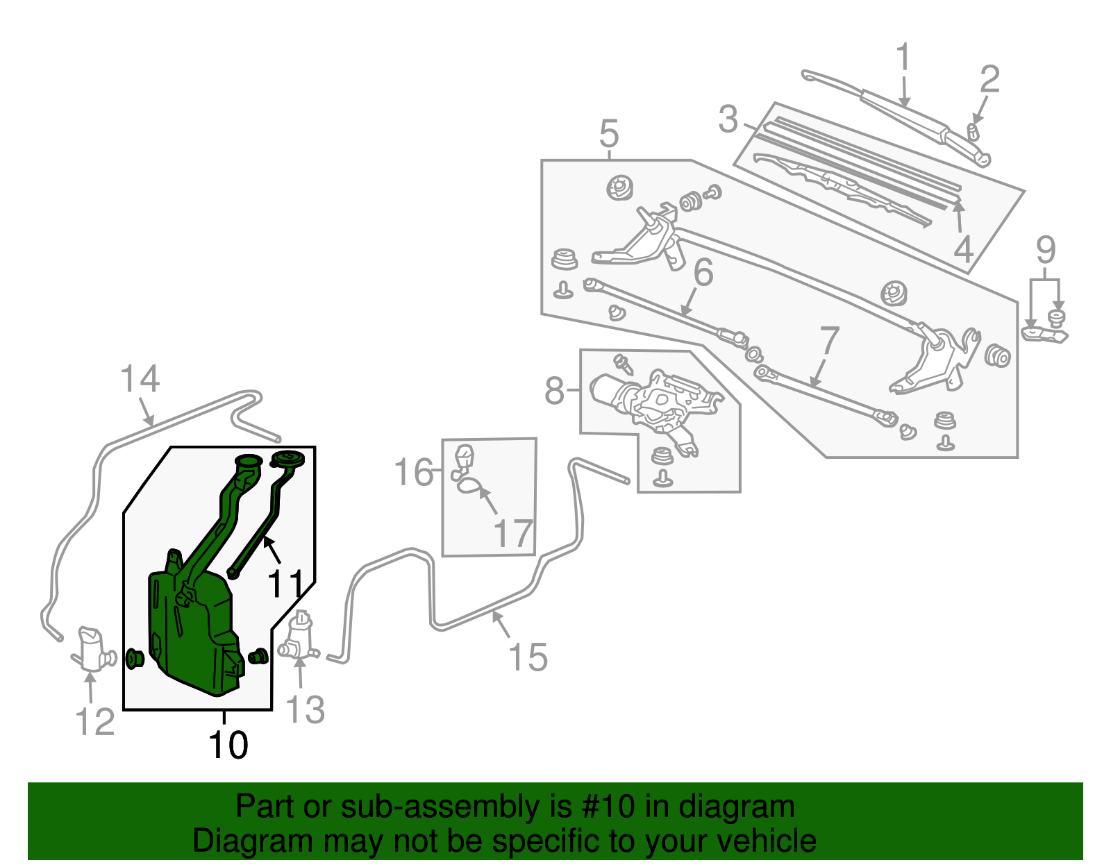76840-SCV-A01 - 2003-2011 Honda Element - Tank Set Washer | Genuine ...