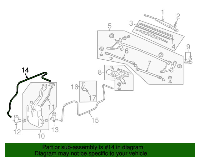 76805-SCV-A00 - Tube (4X7X1910) - 2003-2011 Honda | Honda Car Parts Direct