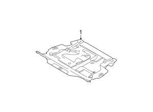 31304013 - Radiator Support Splash Shield 2007-2010 Volvo S80 ...