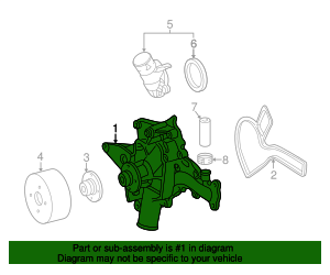112-200-13-01 - Water Pump 2002-2004 Mercedes-Benz | Mercedes-Benz USA ...