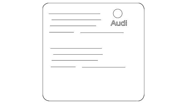 2018-2021 Audi Info Label 4M0-010-002 | OEM Parts Online