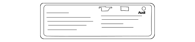 2018-2020 Audi Info Label 7D0-000-279-L | Audi USA Parts