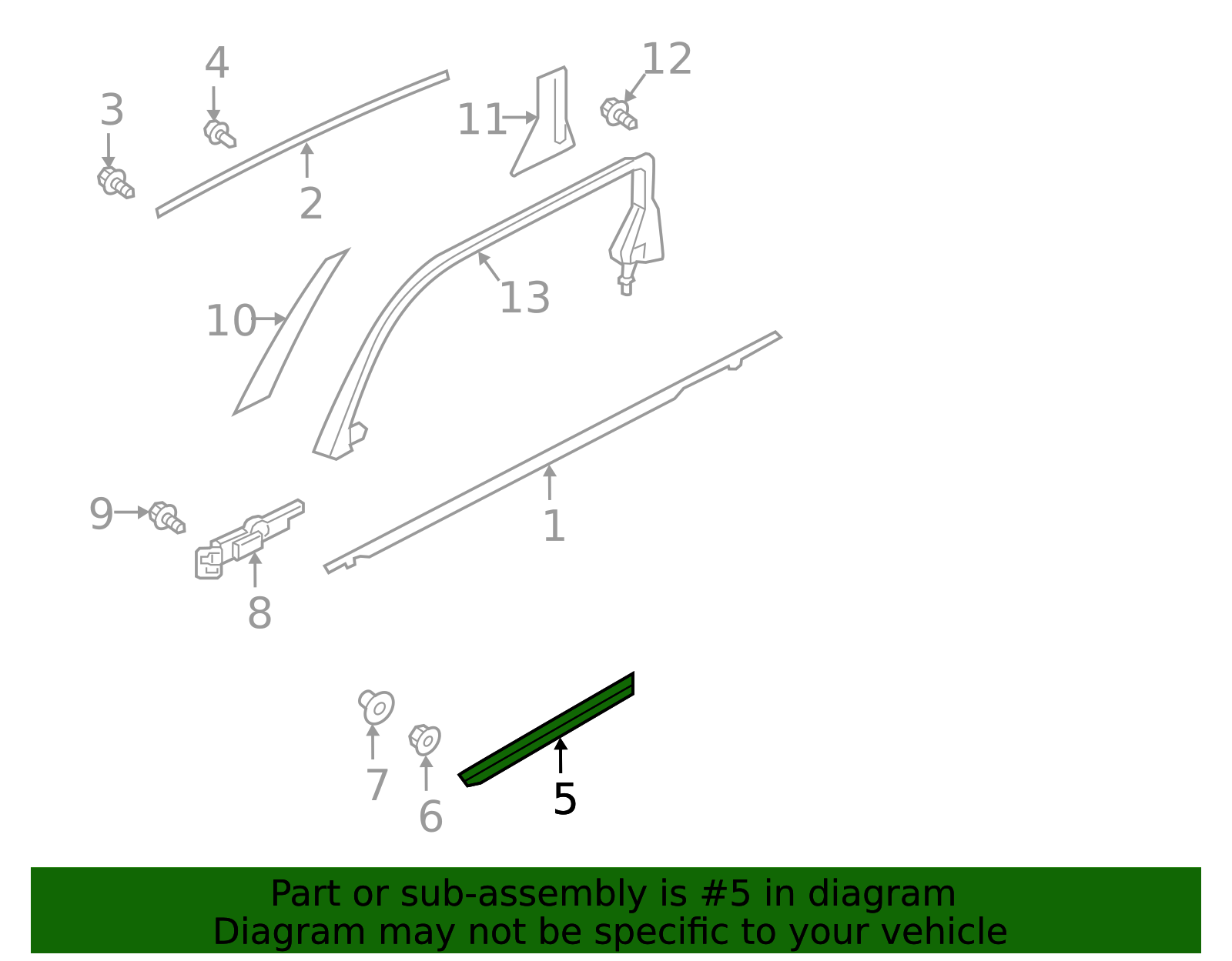 82870-5NA0A - Lower Molding 2019-2020 Infiniti QX50 | INFINITI Parts ...