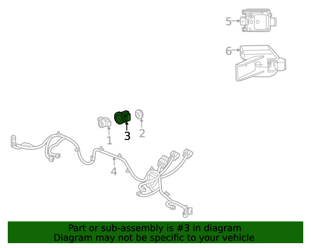 2019-2024 GM Parking Aid Sensor Bracket 84695395 | GM Parts Center