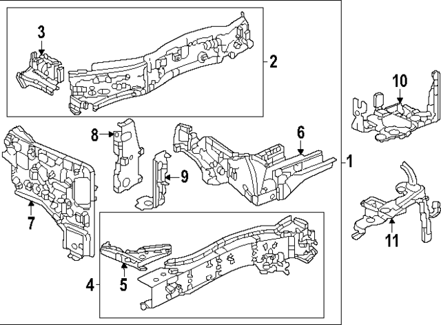 60910-3A0-305ZZ - Rail Assembly 2023-2024 Honda CR-V | Honda Parts Online