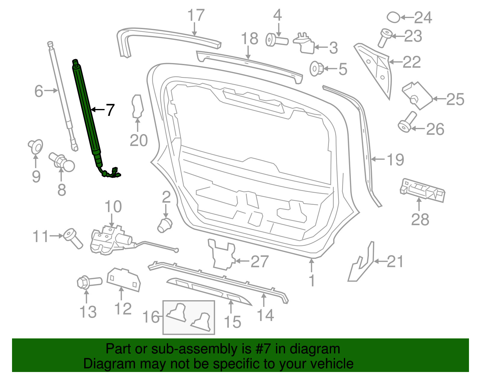 2010-2016 Porsche Panamera Lift Cylinder 970-512-573-20 | Sunset ...