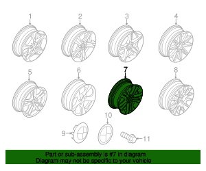 36116795563 - 2012-2013 BMW Wheel, Alloy (36-11-6-795-563) | BMW of ...
