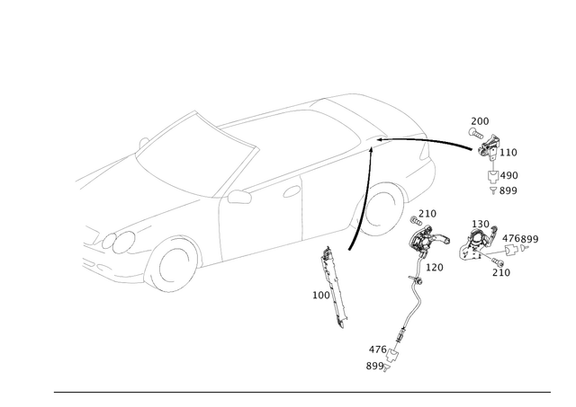 2004-2017 Mercedes-Benz Switch 209-820-21-10 | Buy Mercedes Parts Now