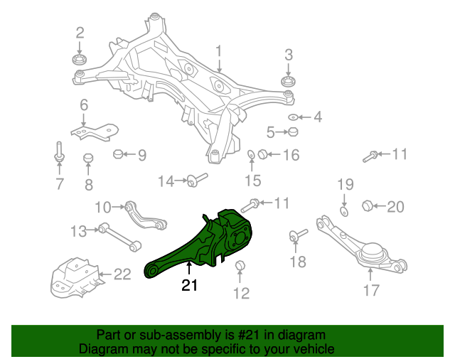 2007-2015 Mazda CX-9 Trailing Arm TD13-28-200C | OEM Parts Online