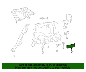 64783-0R030-C0 - Cover - 2019-2021 Toyota | OEM Genuine Toyota Parts