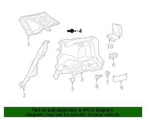 2010-2023 Toyota Door Jamb Switch Screw 90166-A0008 | Toyota Parts Center