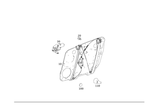 Window Regulator for 2008 Mercedes-Benz R 350 | Mercedes-Benz USA Parts