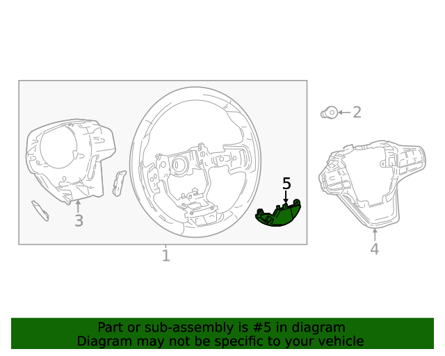 864A1-50030 - Heated Steering Wheel Module 2022 Toyota Mirai ...