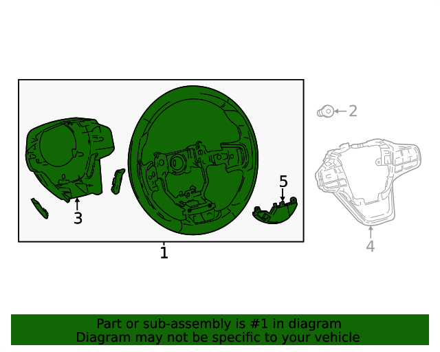 45100-62050-C0 - Steering Wheel - 2022 Toyota Mirai | OEM Genuine ...