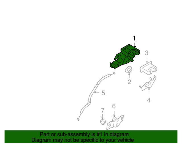 8P4-827-505-D - Lock Assembly 2005-2015 Audi | AutoNationParts.com