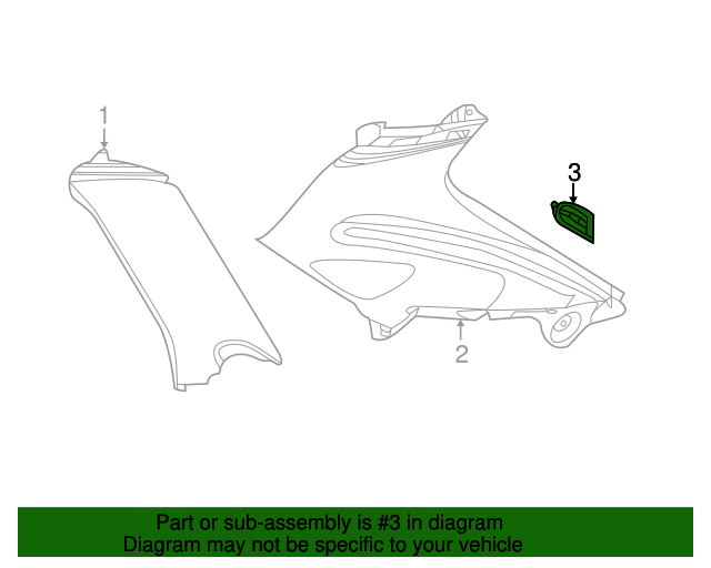 2017-2024 Audi A4 allroad Rear Quarter Trim Retainer 8W9-868-953-DT4 ...