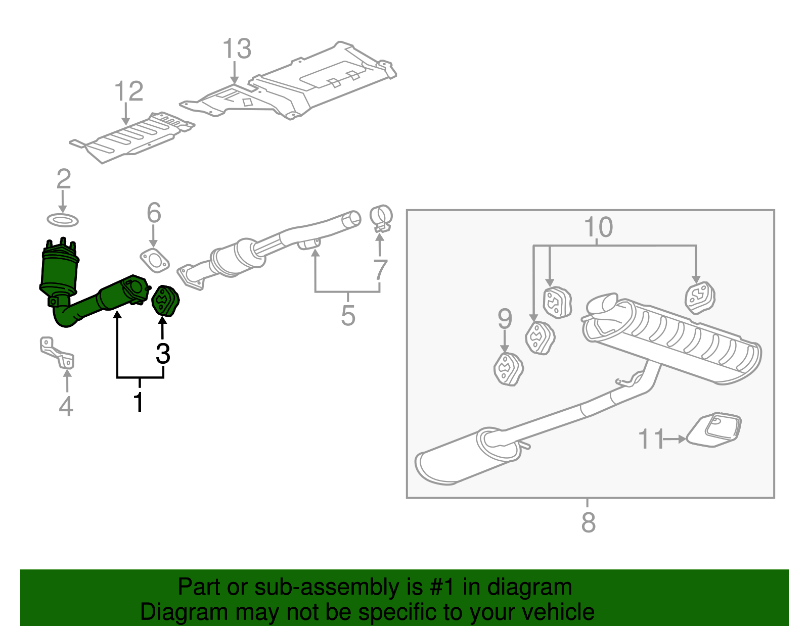 19418921 - Catalytic Converter 2010-2014 GM | Chevrolet Parts Direct