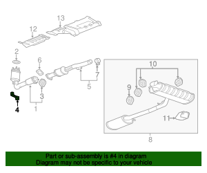 2010-2017 GM Exhaust Front Bracket 23471501 GM | GMPartsDirect.com