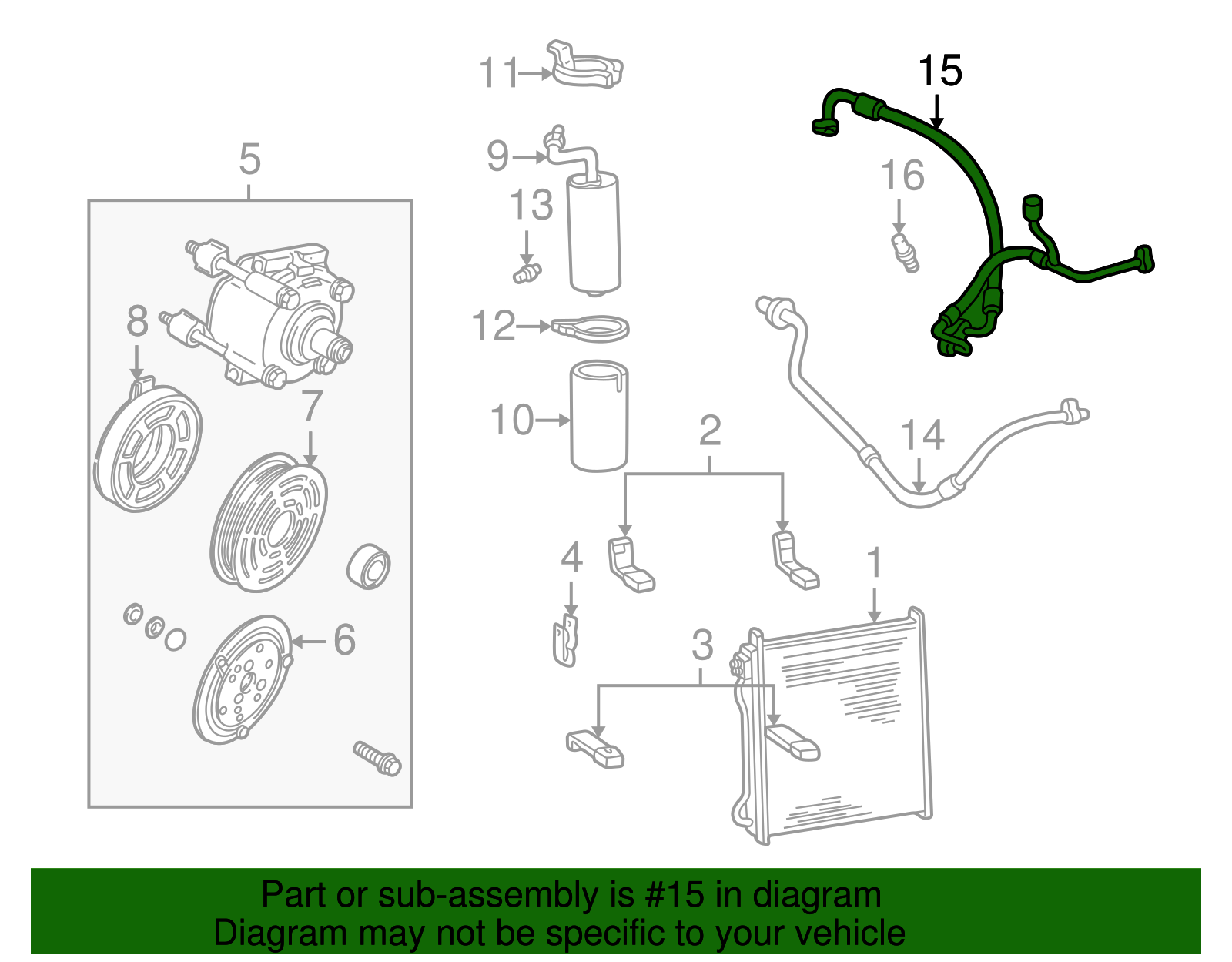 1999-2003 Ford Hose & Tube Assembly F81Z-19D850-CB | Ford OEM Parts Outlet