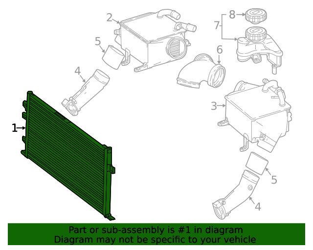 463-500-04-02 - Radiator 2013-2018 Mercedes-Benz | Mercedes-Benz USA Parts