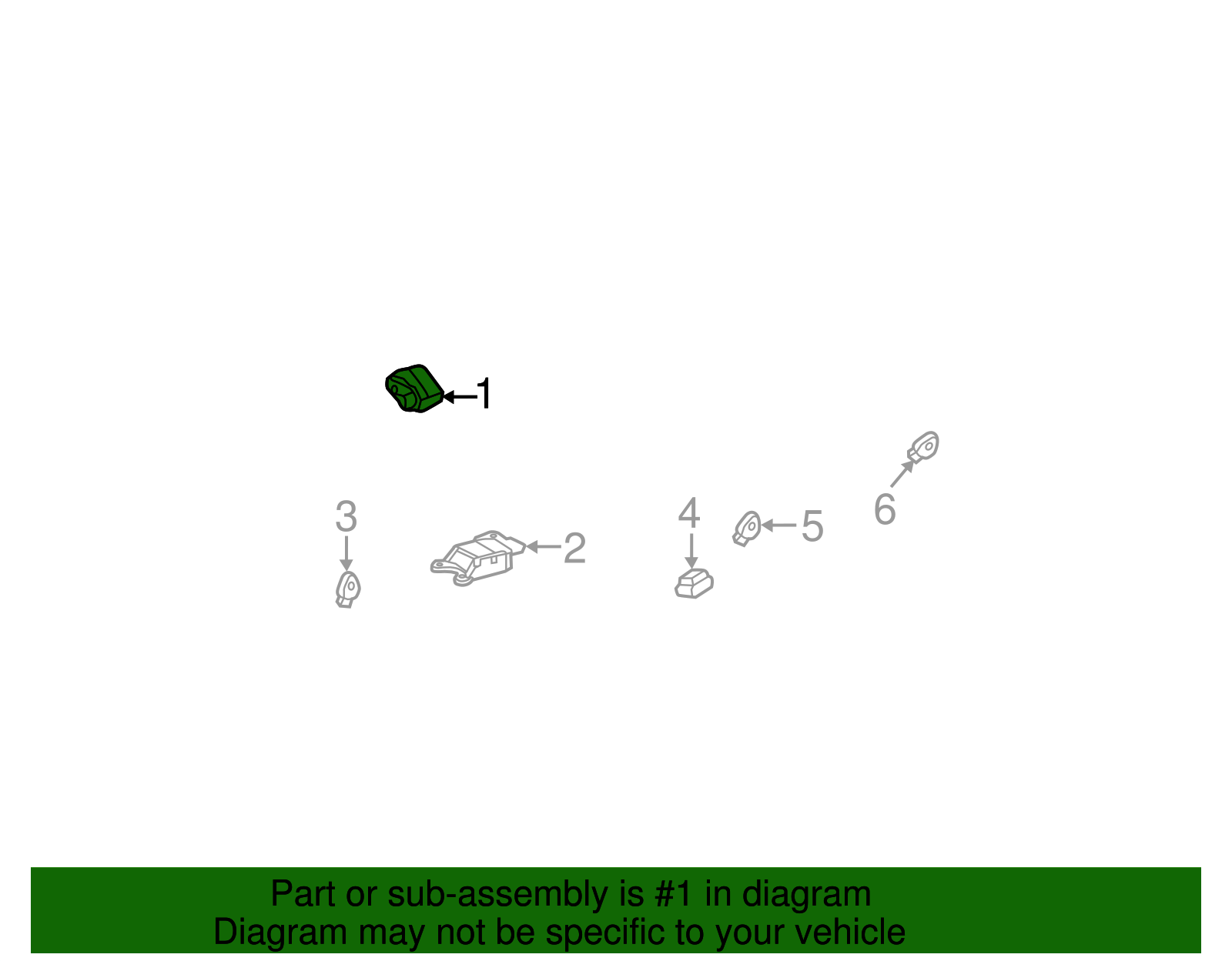 2012-2017 Toyota Prius C Passenger Discriminating Sensor 89952-52022 ...