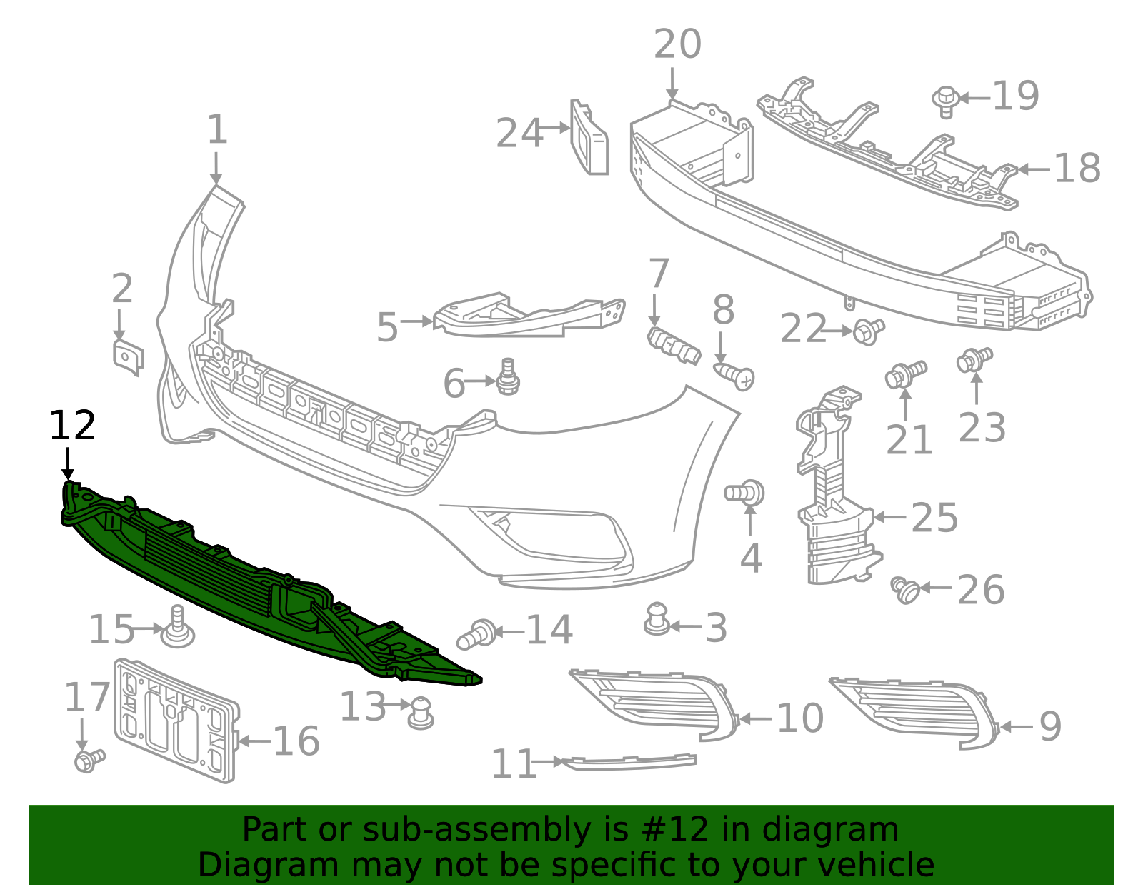 71160-TXM-A12 - 2019-2022 Honda Insight - Grille Assembly Front (Lower ...