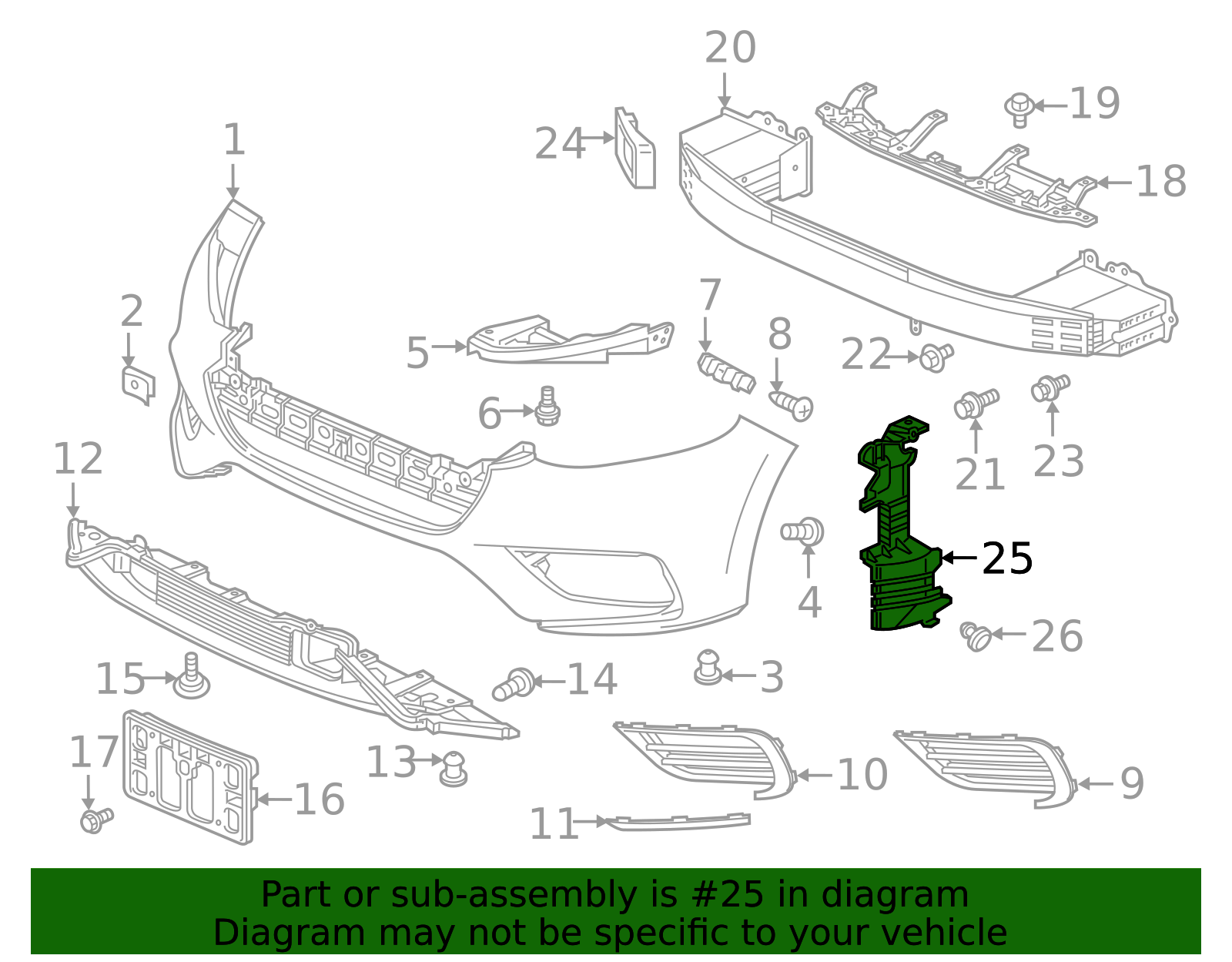71116-TXM-A00 - Plate L Front Bumper Side Induction - 2019-2021 Honda ...