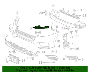 2019-2021 Honda Insight Beam, L Front Bumper (Upper) 71190-TXM-A00 ...