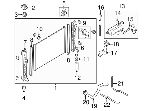 Radiator & Components for 2012 Infiniti M37 | Infiniti Parts Online