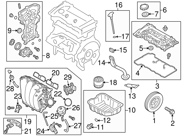 2014-2017 Hyundai Intake Manifold 28310-2E000 | OEM Parts Online