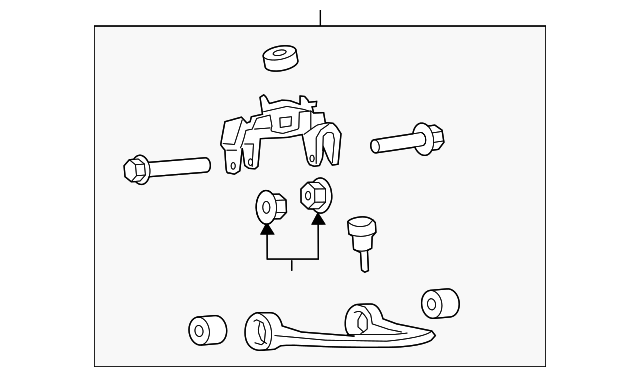 2008-2014 Cadillac CTS Front Driver Side Upper Suspension Control Arm ...