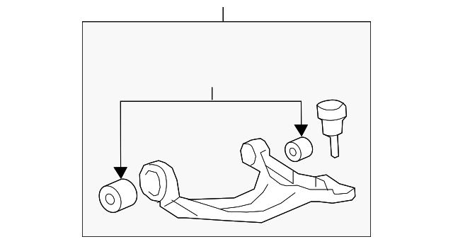 2008-2015 Cadillac CTS Front Passenger Side Lower Control Arm 20804094 ...
