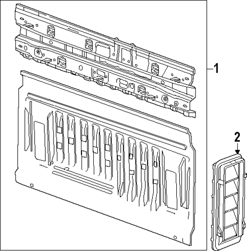 Back Panel for 2025 Chevrolet Colorado | GMPartsDirect.com