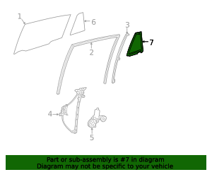 68188-0R050 - Weatherstrip - 2019-2021 Toyota | OEM Genuine Toyota Parts